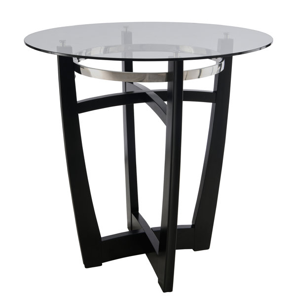 Glass Round Kitchen & Dining Tables You'll Love | Wayfair