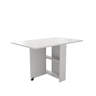 Latitude Run® Fully Unfolded 51.18 Inches White Foldable Table (Only ...