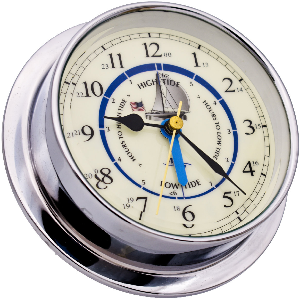 Master-Mariner Patriot Cabin Time, Tide 5.75" Wall Clock | Wayfair