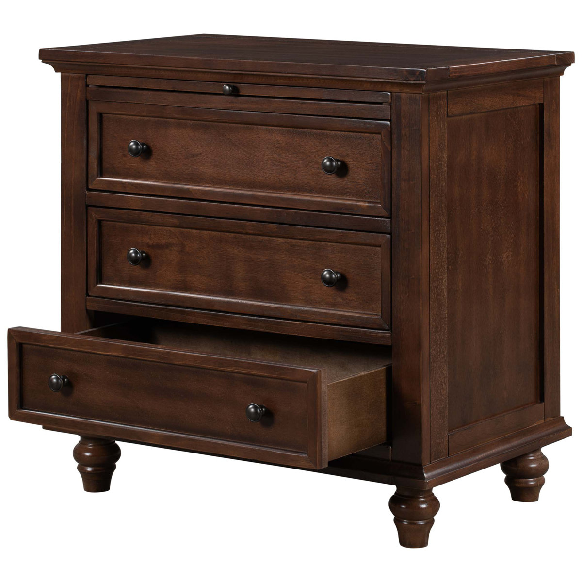 Wildon Home® 3-Drawer Solid Wood Cabinet | Wayfair