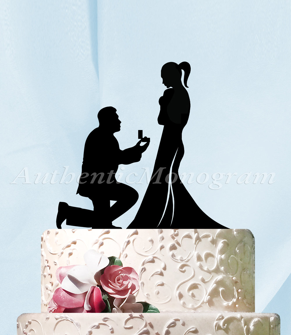 aMonogram Art Unlimited Will You Marry Me Cake Topper - Wayfair Canada