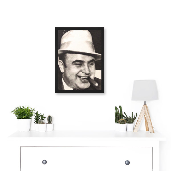 Ebern Designs Portrait Gangster Al Capone Cigar Crime - Single Picture ...