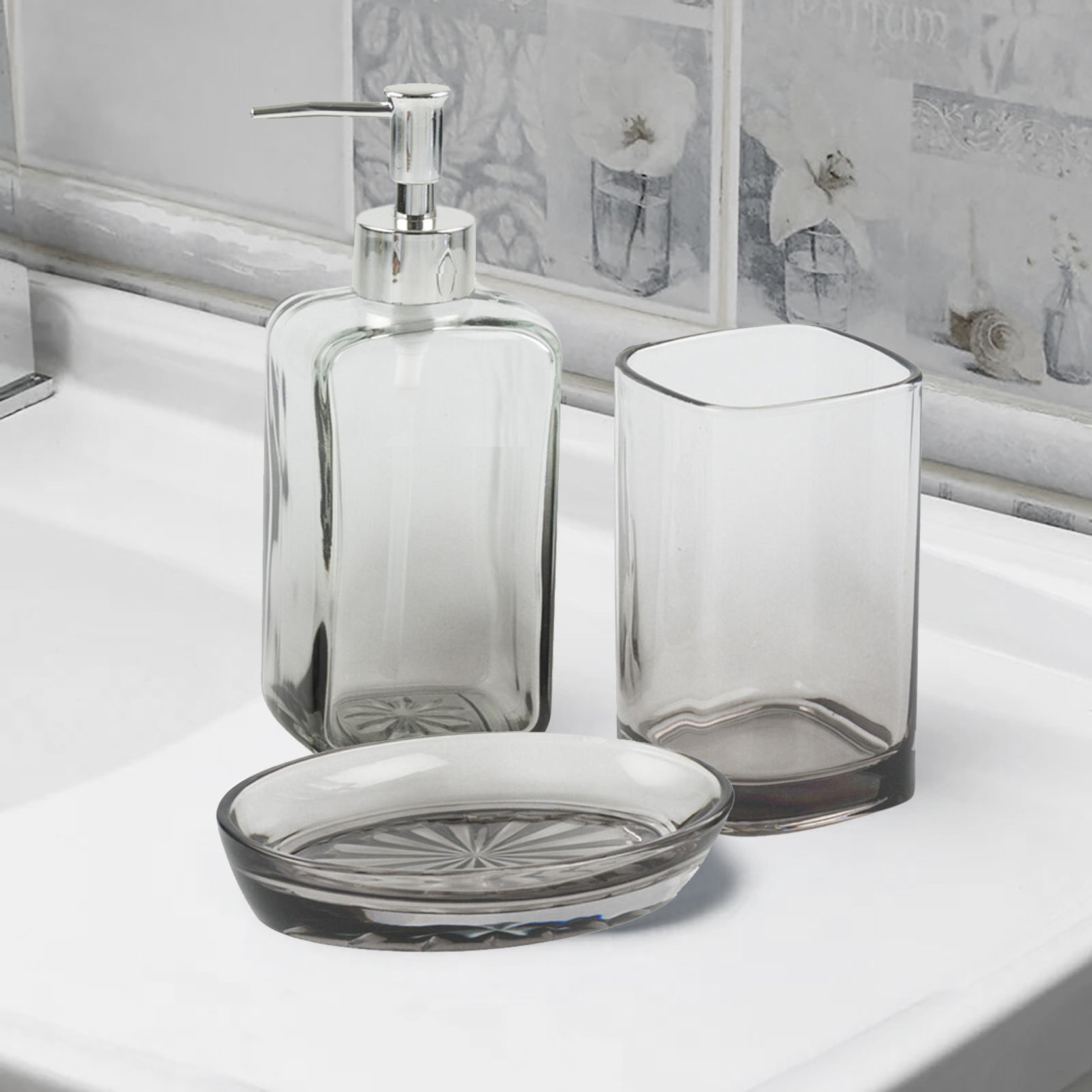 Wrought Studio™ Katalena Bathroom Accessory Set | Wayfair