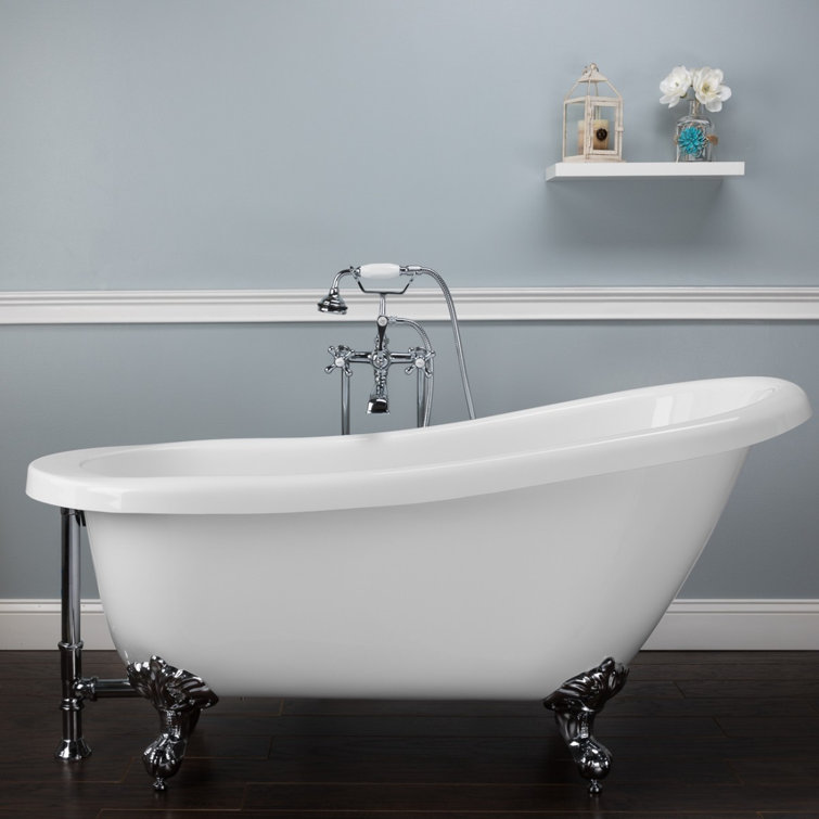 Chevington Bristol 62" Acrylic Slipper Tub - Rim Drill x 28 ...
