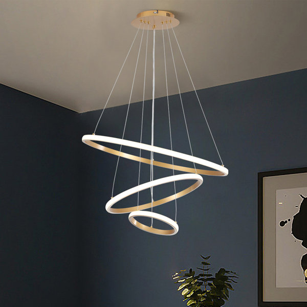Wrought Studio™ Dado 3 - Light LED Tiered Chandelier & Reviews | Wayfair