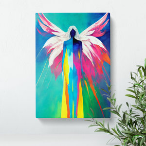 Happy Larry XV1022-1525X Colourful Angel Abstract - Wall Art | Wayfair ...