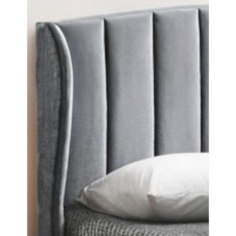 Ebern Designs Shelby Channel Tufted Wingback Bed Upholstered Bed | Wayfair