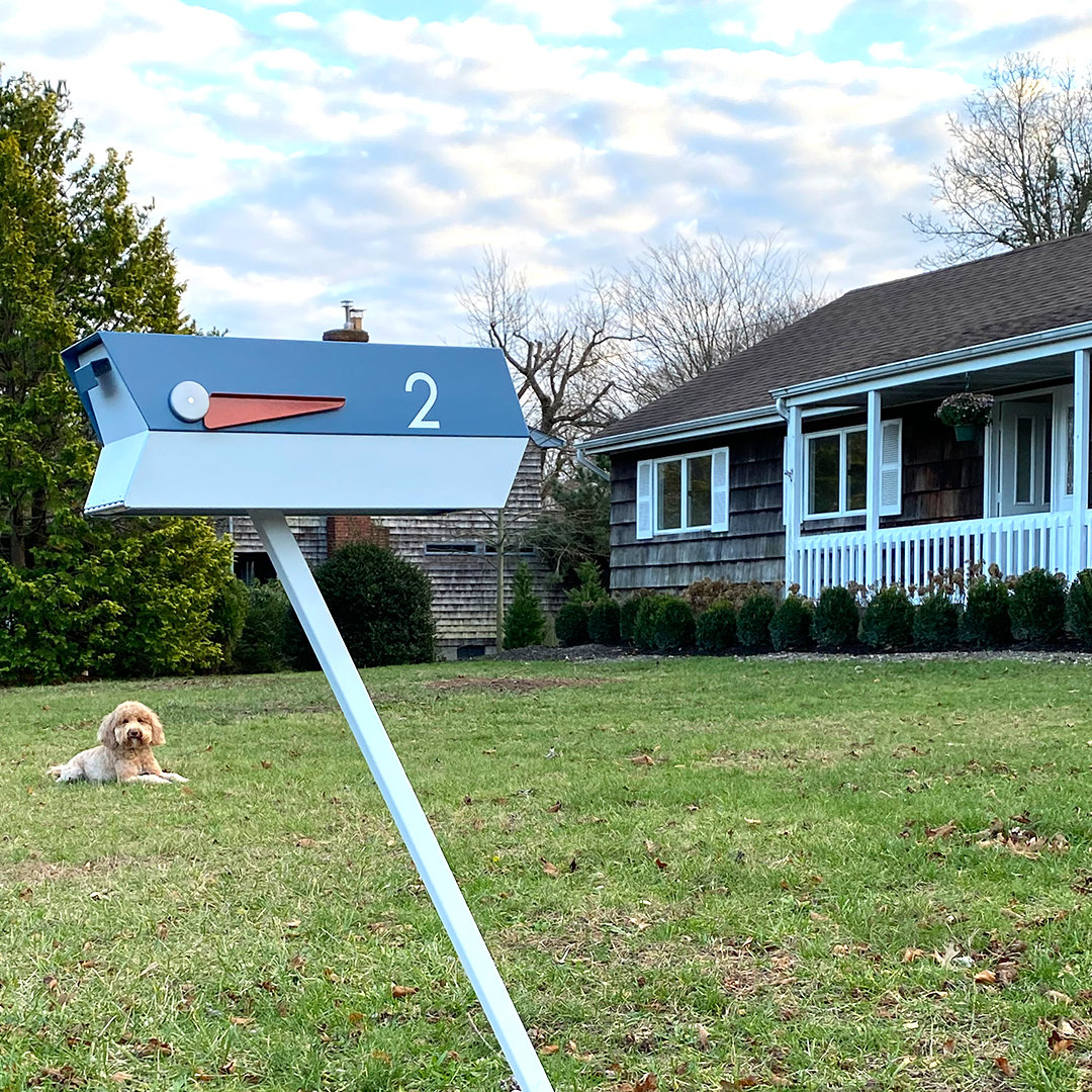 Modbox USA Mid-Century Modern Curbside Post Mounted Mailbox & Reviews ...