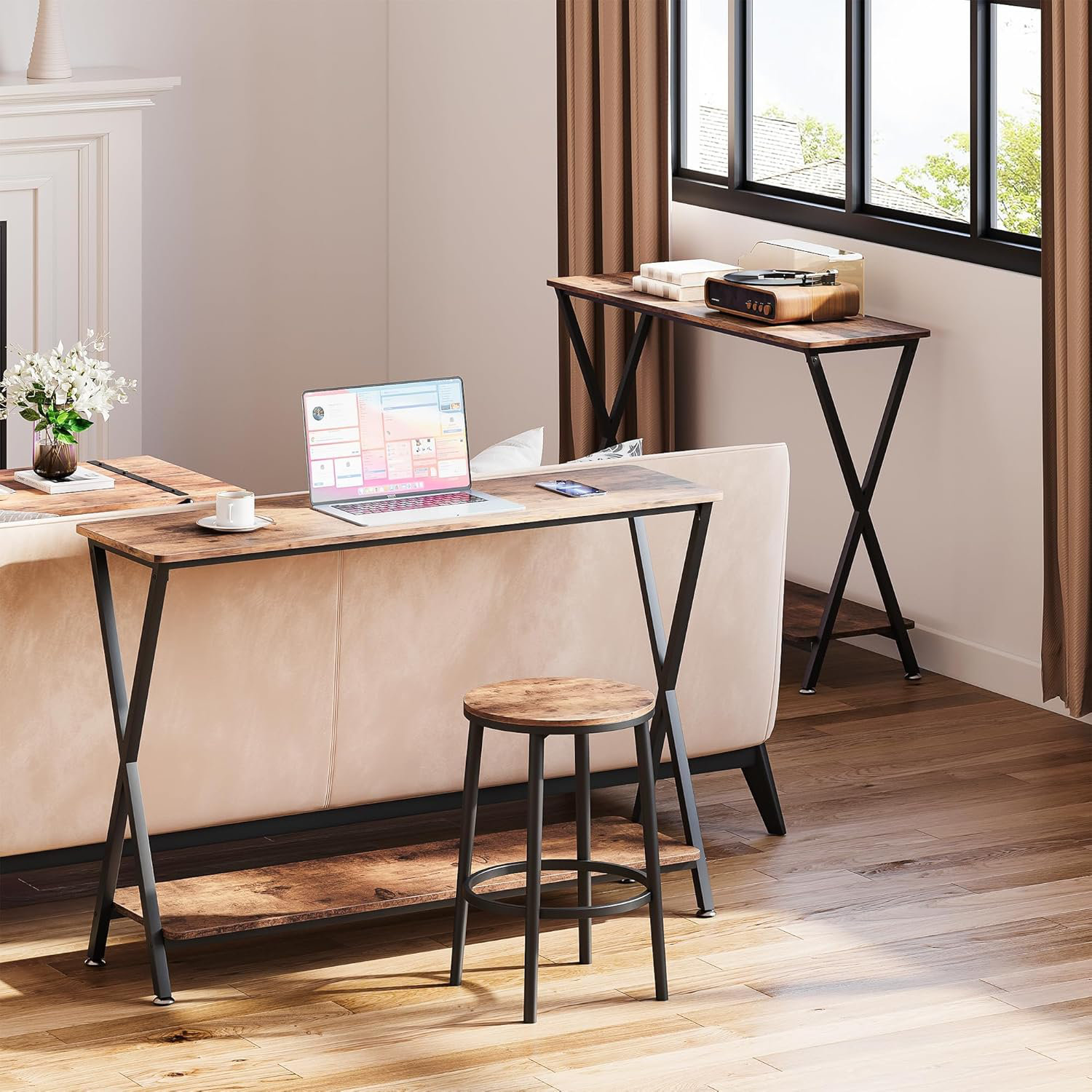 Breakwater Bay Console Table, Black Sofa Tables Narrow Entryway Table ...