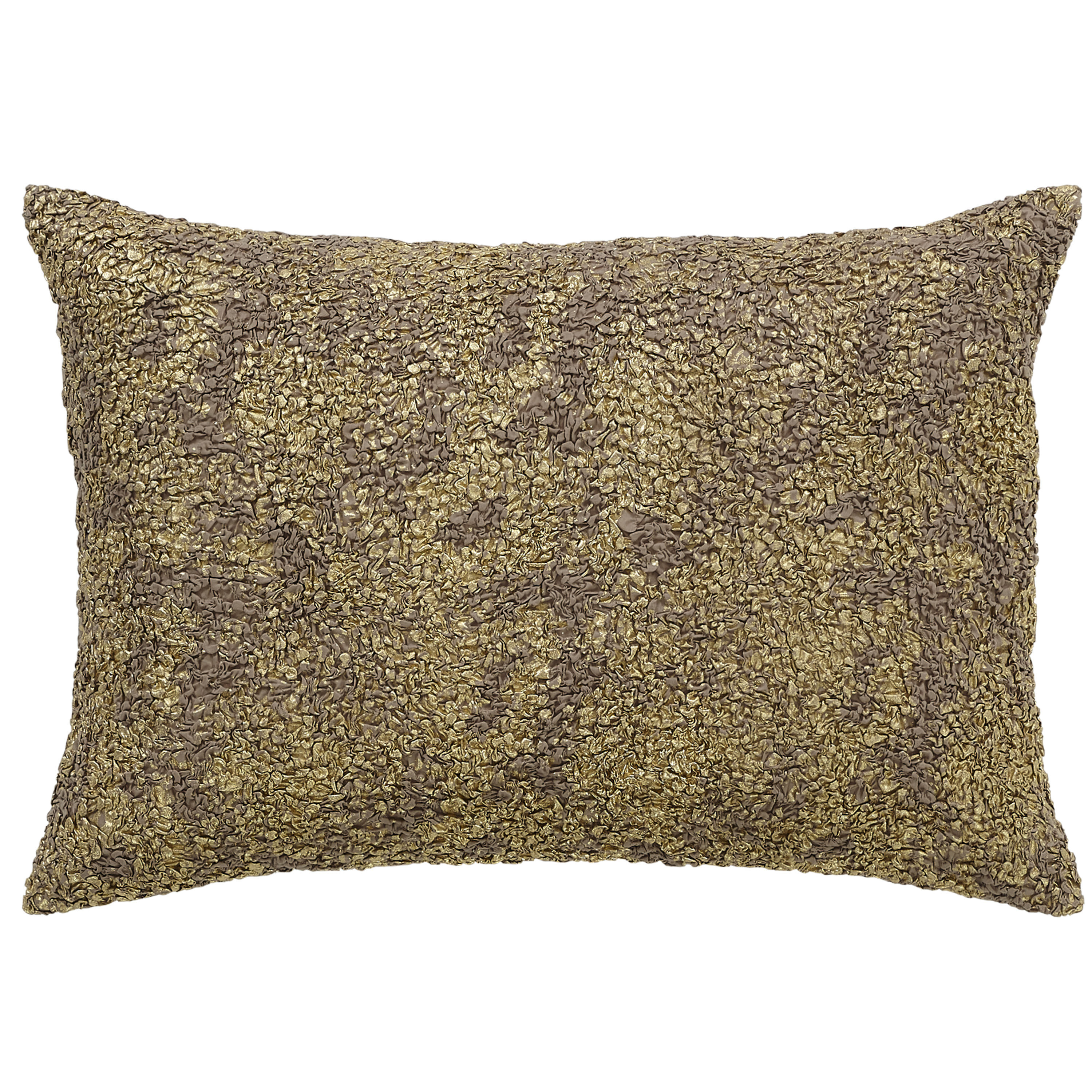 Peppermint Home Golden Yellow Crumpled Sequined Lumbar Pillow Cover ...