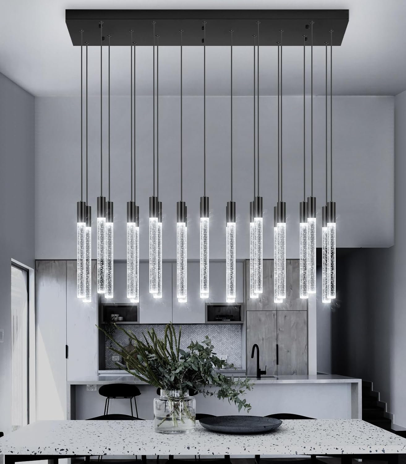 Brayden Studio 22 Lights Rectangular Modern Glam Chandelier - Wayfair ...