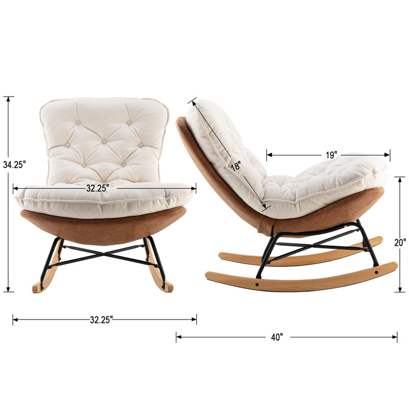 George Oliver Jimar Rocking Chair & Reviews | Wayfair