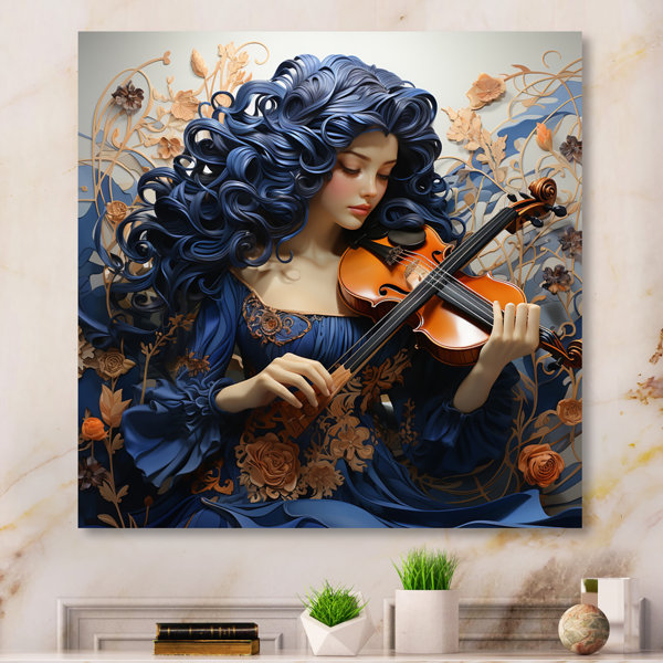Millwood Pines " Blue Music Classical Elegance I " - Wayfair Canada