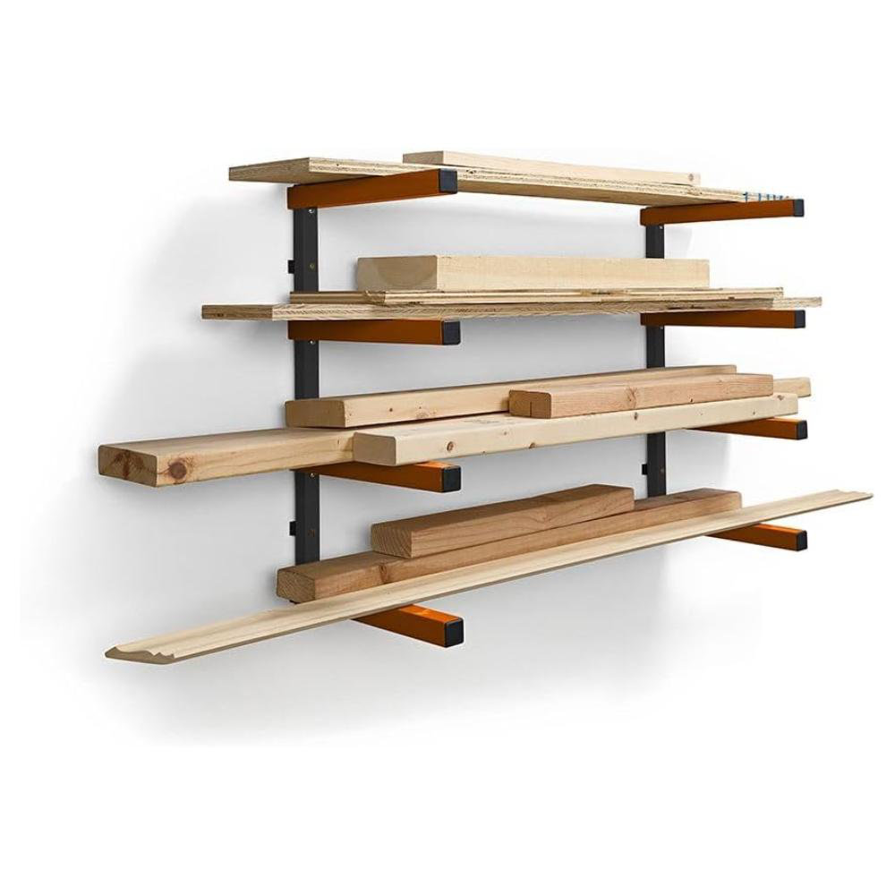 WFX Utility™ 4-Level Timber Shelving - Wood Storage And Garage Wall ...