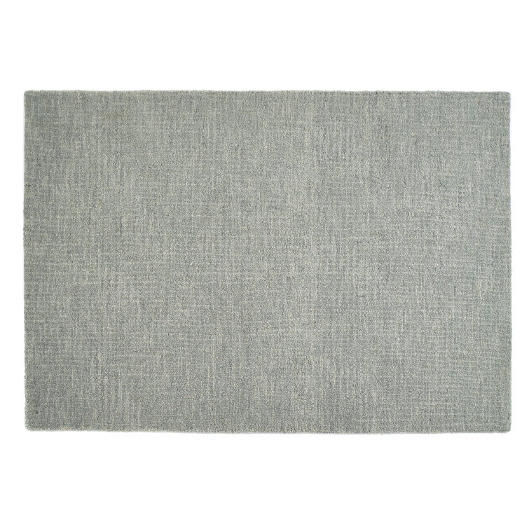 Latitude Run Aahna Solid Colour Handmade 80cm X 150cm Blue Area Rug ...