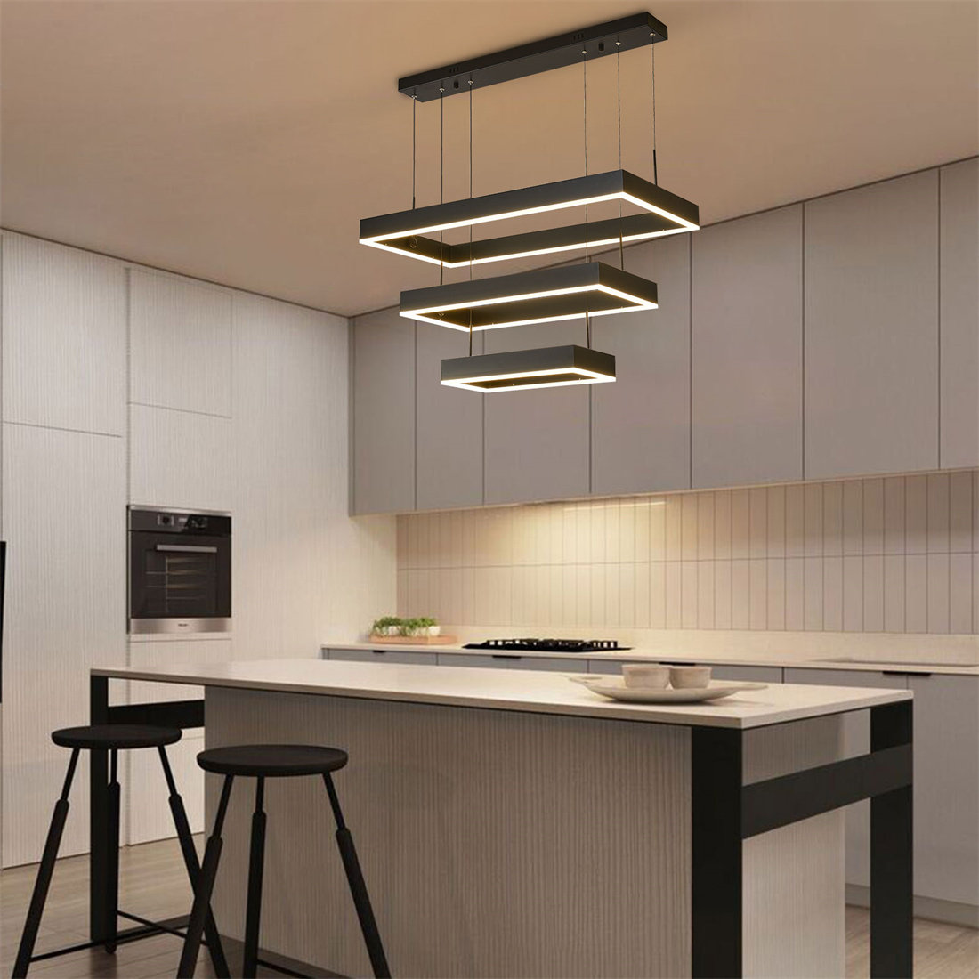 Wrought Studio™ Coralyne 3-layers Unique Dimming LED Chandelier ...