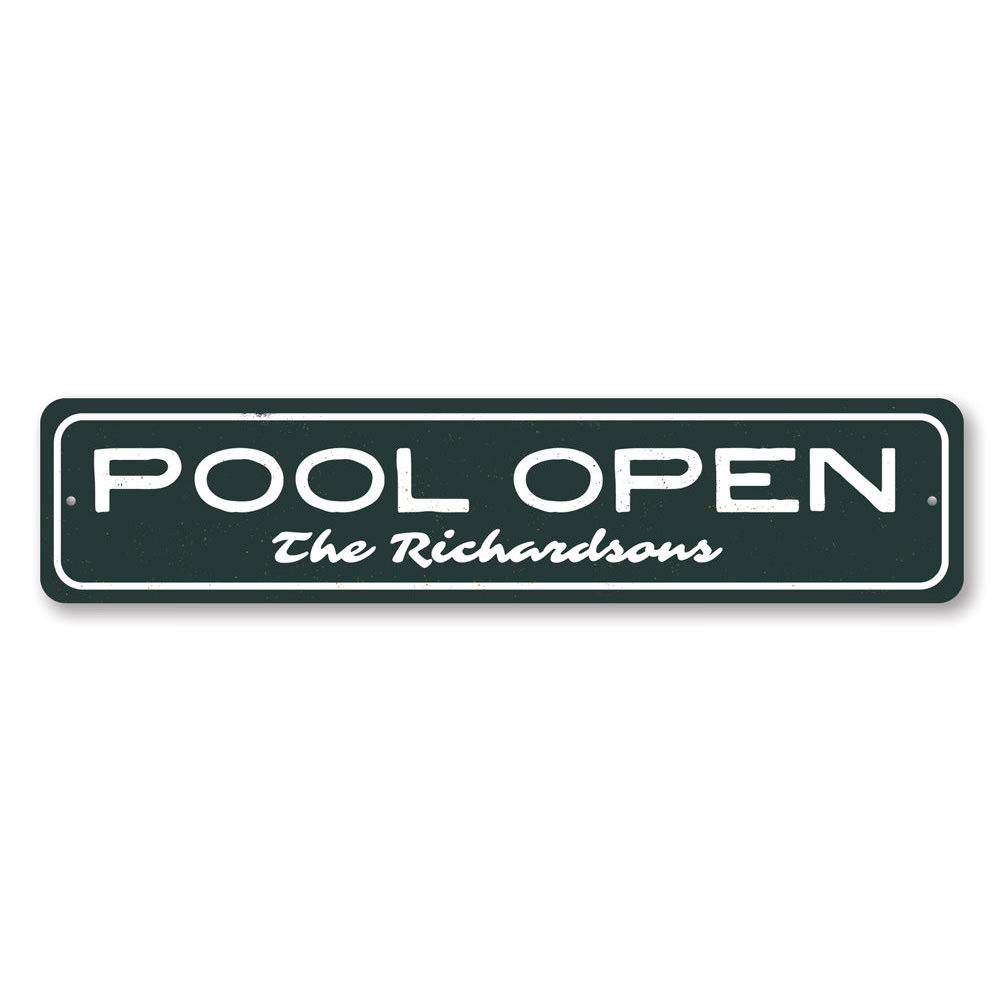 Lizton Sign Shop, Inc Pool Open Sign - 4" X 18" - Wayfair Canada