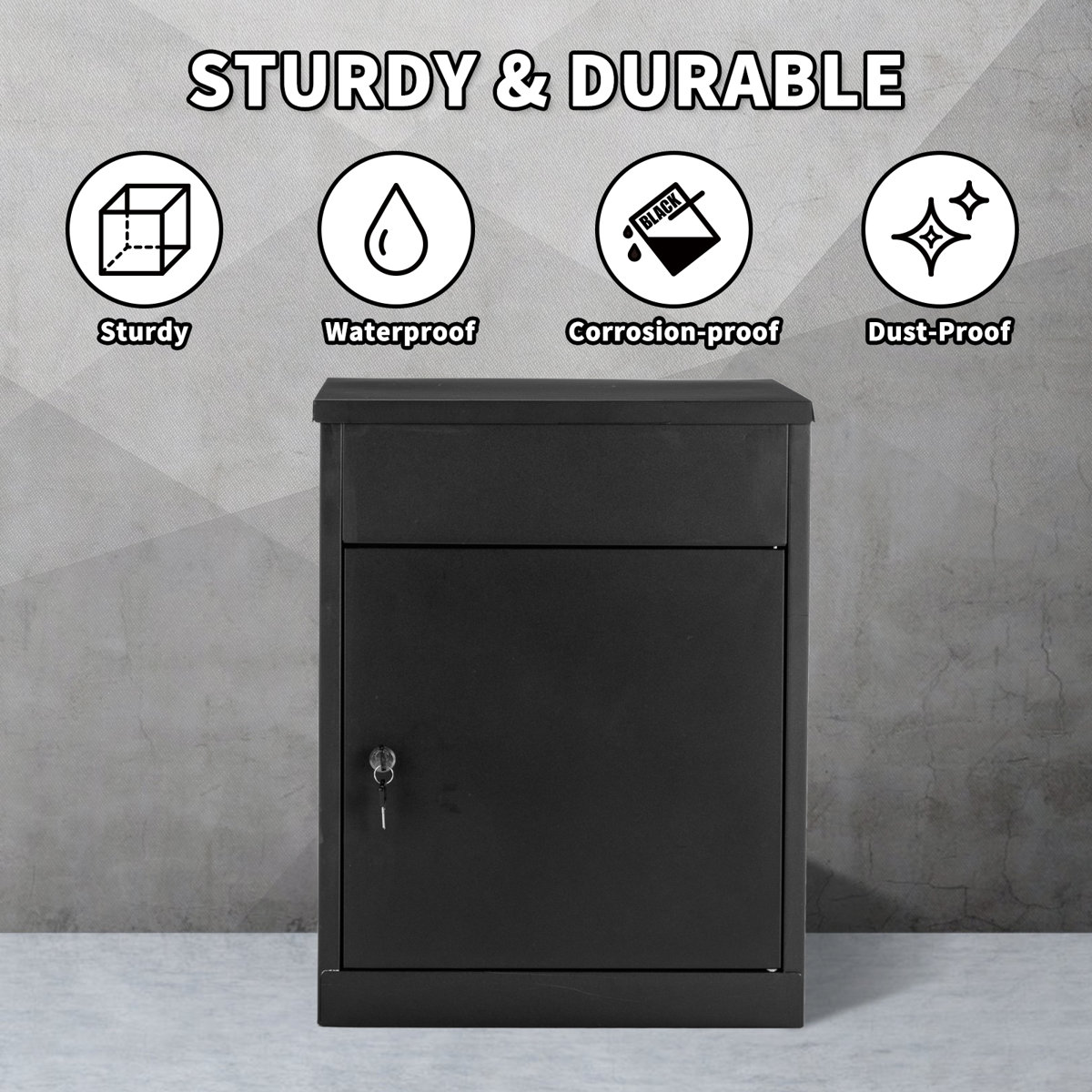 linor Package Delivery Box for Outside, Large Galvanized Steel, Anti ...