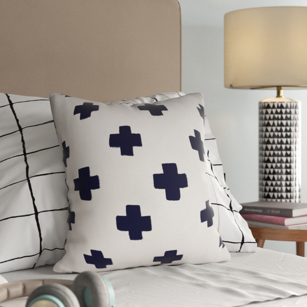 Designs Direct Creative Group Swiss Cross Square Pillow Cover & Insert ...