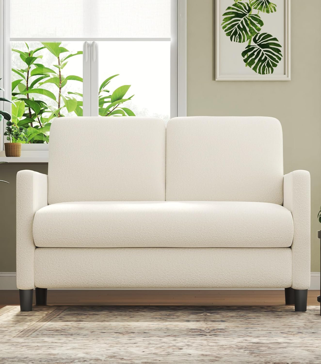 Ebern Designs 51" Small Sofa Couch For Bedroom | Wayfair