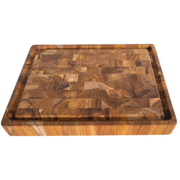 Nordic Style Nordic Teak Natural Teak Wood Cutting Board And Butcher ...