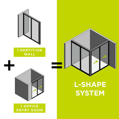 The Sliding Door Company 2-Panel Sliding Clear Glass Entrance Door Kit ...