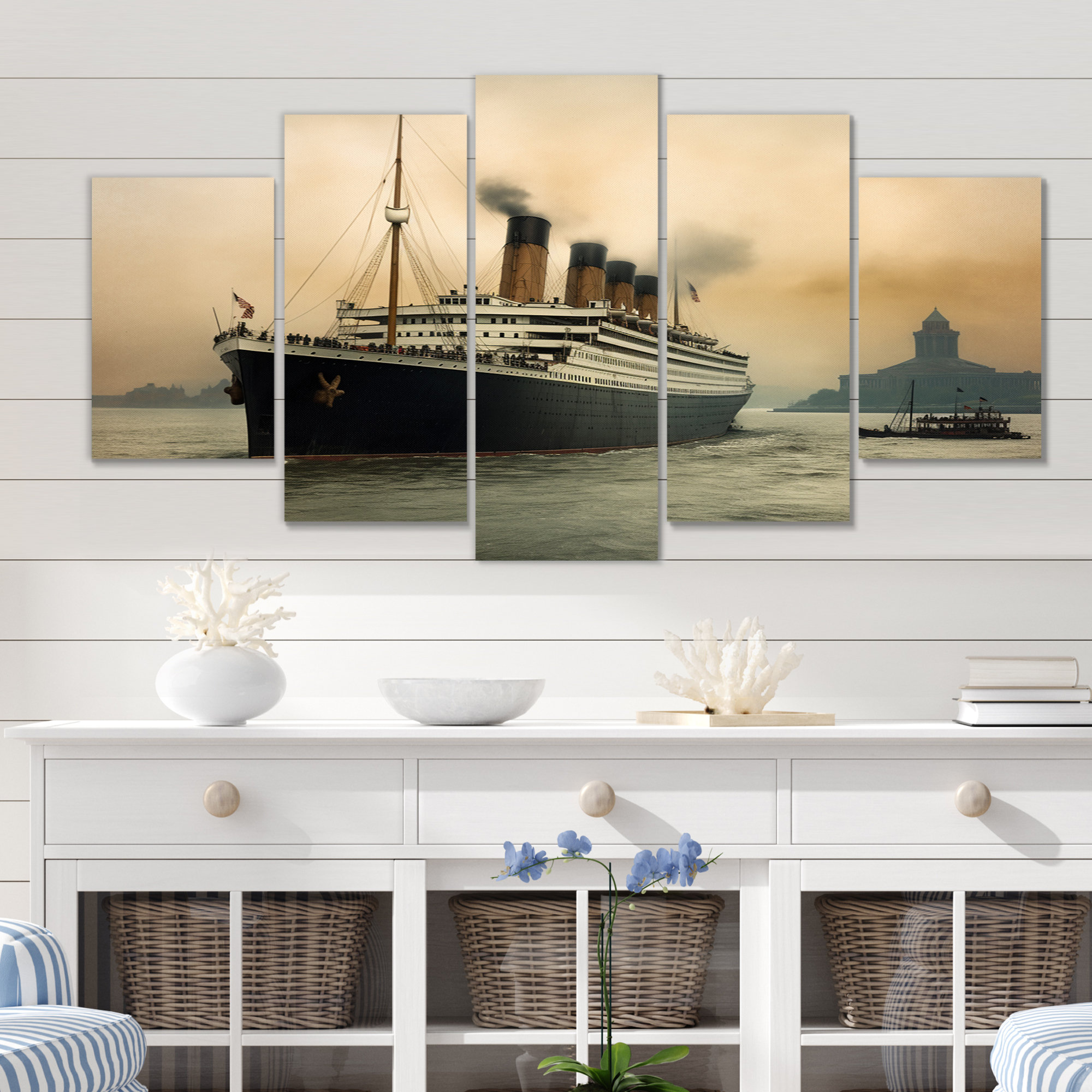 Red Barrel Studio Vintage Photograph Of RMS Titanic - Boat Wall Art ...