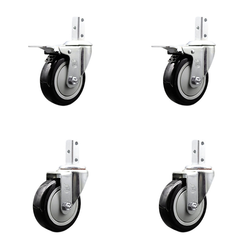 Service Caster Swivel / Square Stem Caster Set | Wayfair