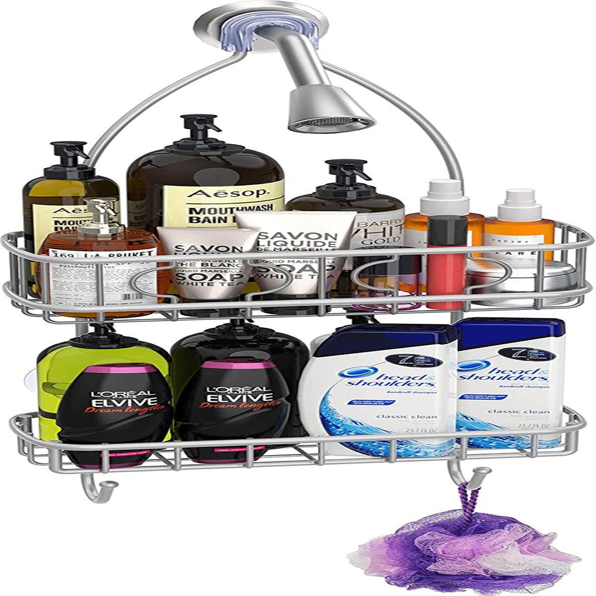 Rebrilliant Simple Houseware Bathroom Hanging Shower Head Caddy ...