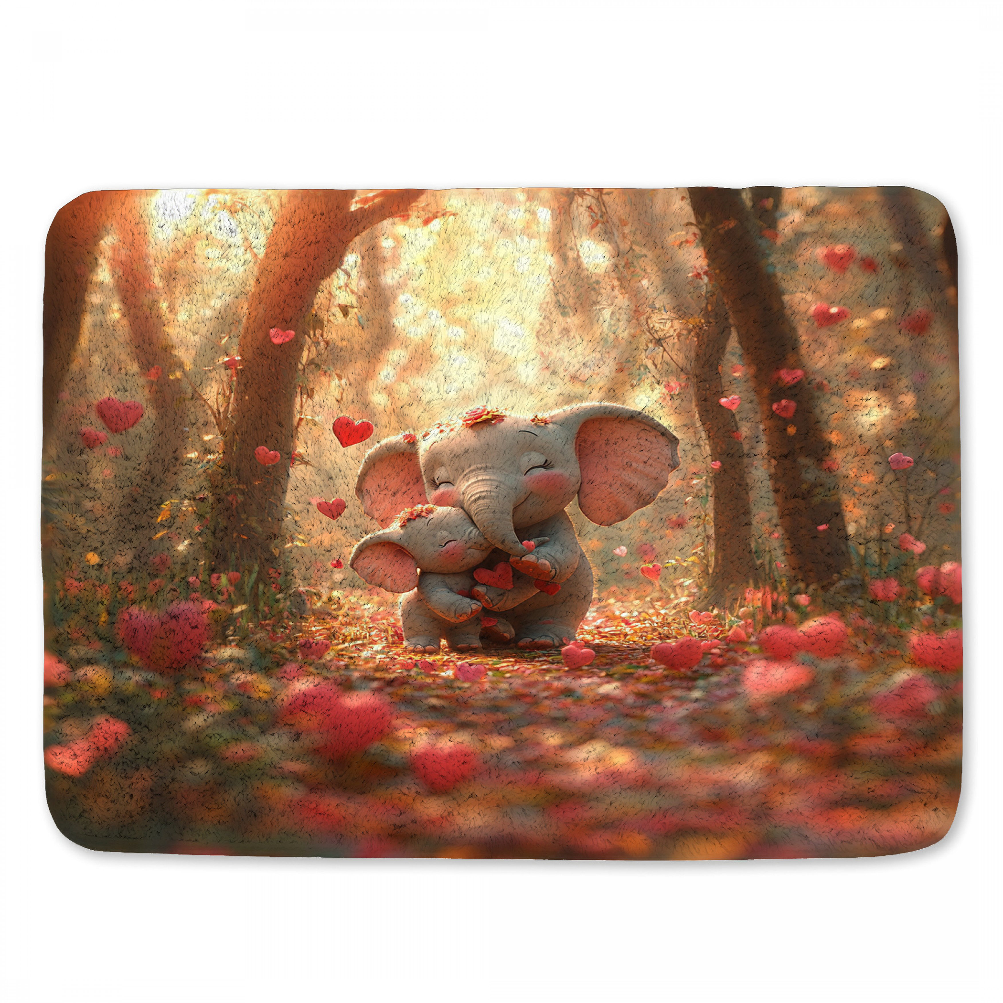 Dakota Fields Elephant Bath Mat Animal Bathroom Decor Bohemian | Wayfair