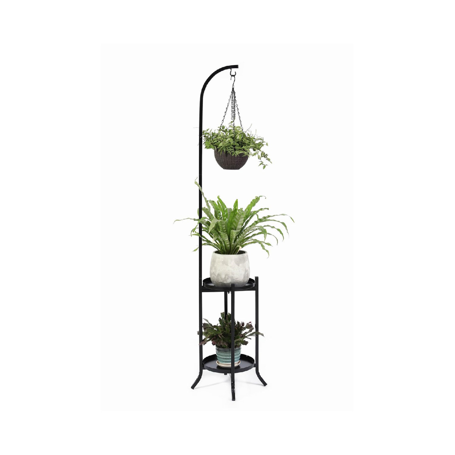 Latitude Run® 3 Tier Metal Plant Stands Indoor For Multiple Plants, For ...