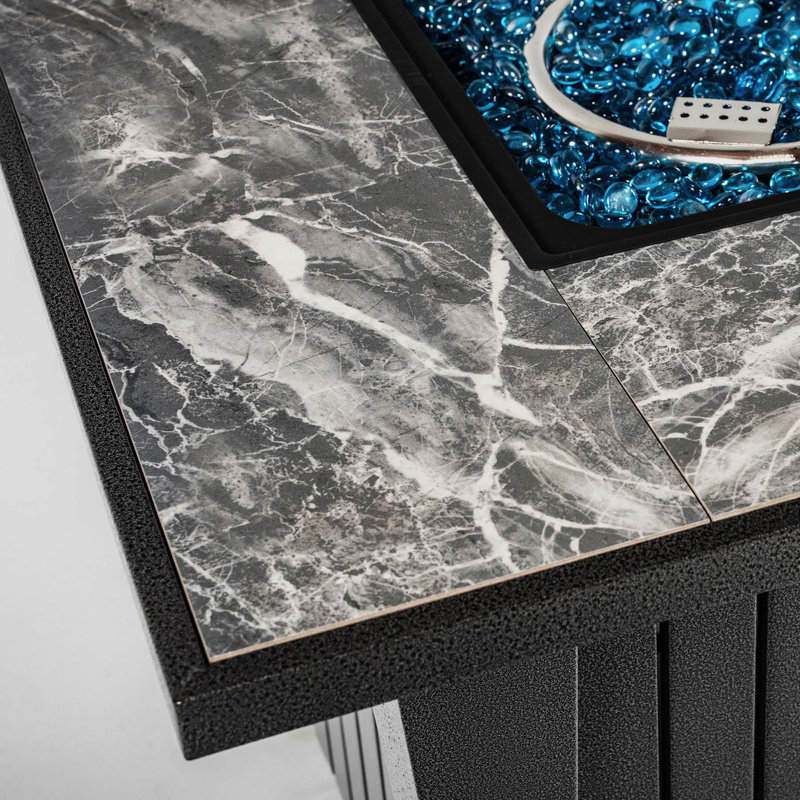 Brayden Studio® Ciersten 24.8'' H x 32'' W Steel Outdoor Fire Pit Table ...