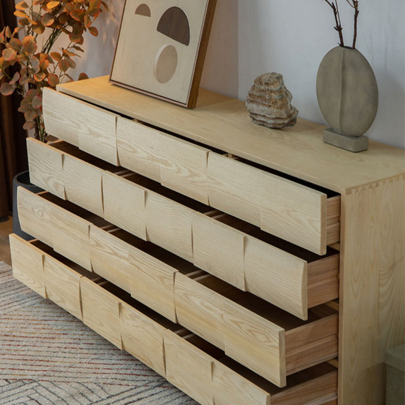 Dream cabinet Modern Solid Wood Drawer Storage Entry Cabinet 12 ...