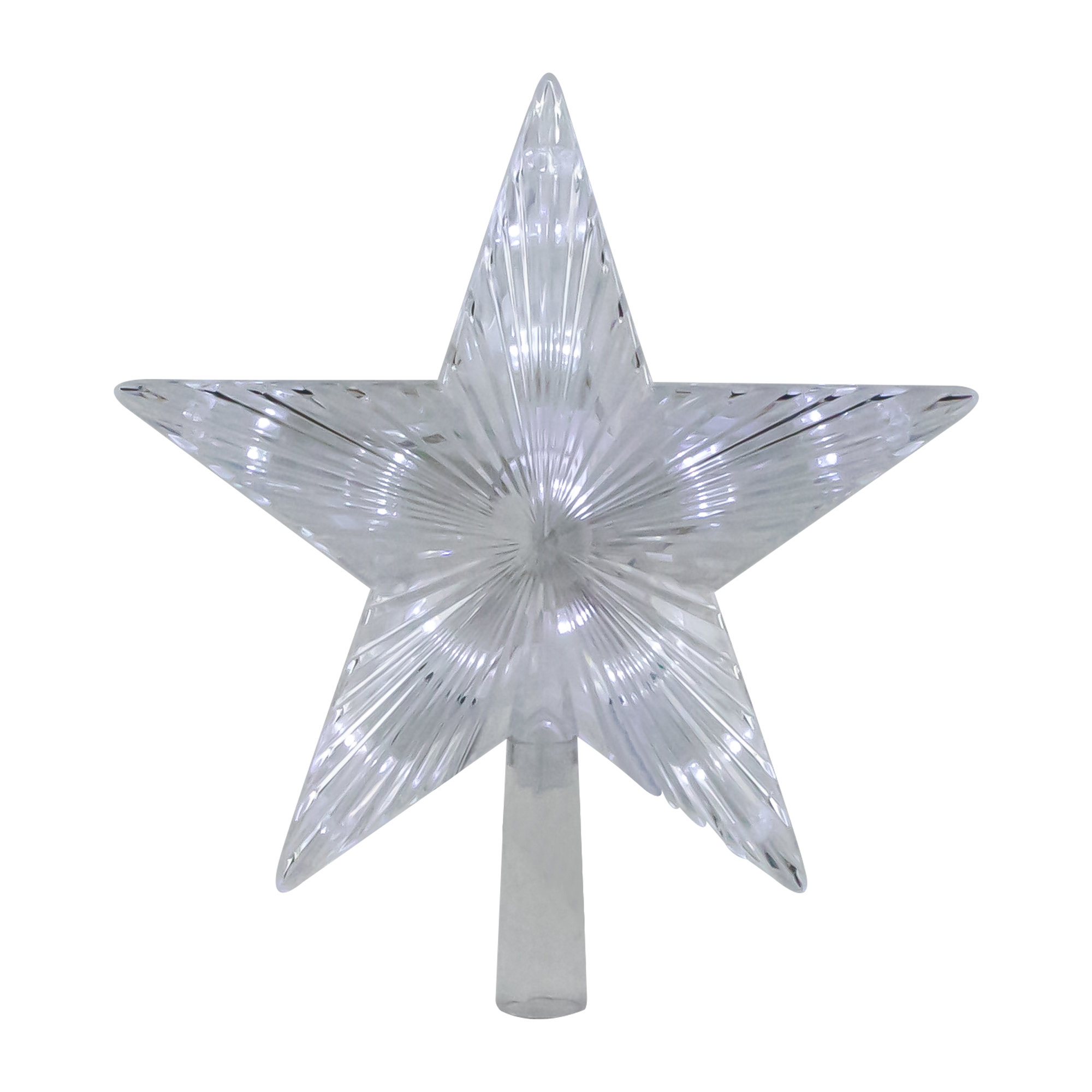 Northlight Seasonal 8.5" LED Lighted Clear 5 Point Star Christmas Tree ...