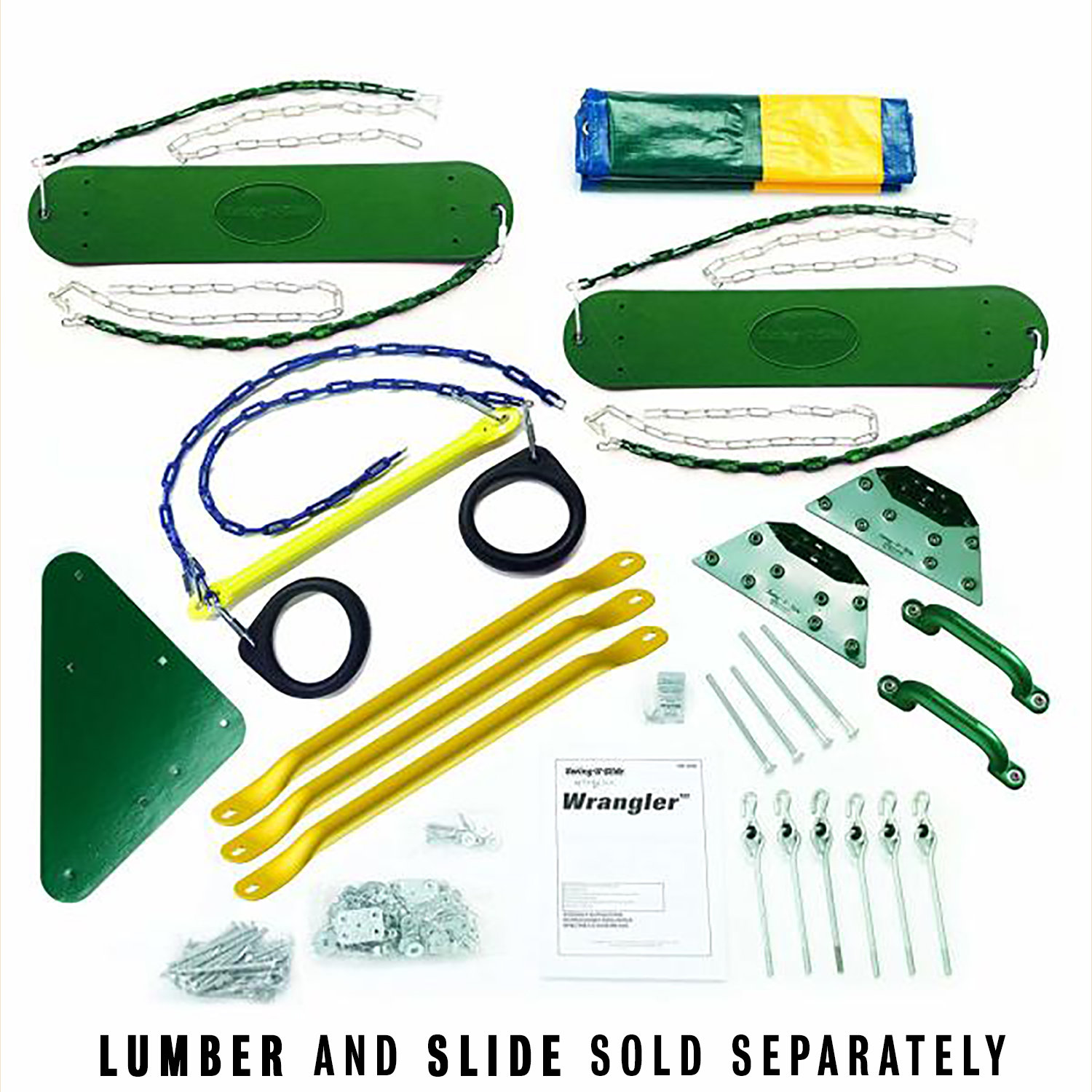 Swing-n-Slide Wrangler Custom DIY 12 Piece Swing Set Hardware Kit (Wood ...