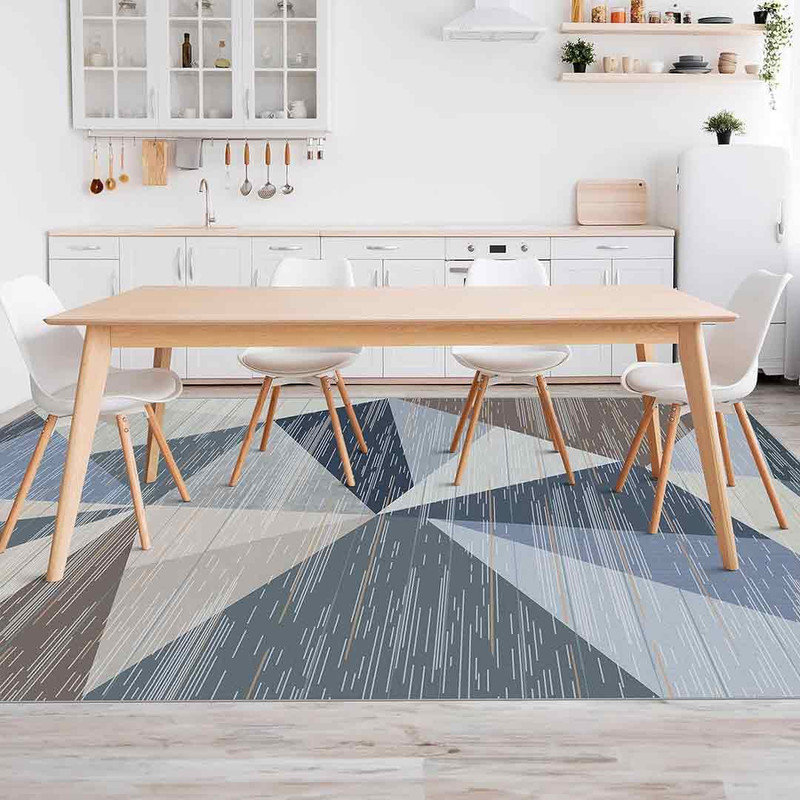 Orren Ellis Machine washable Modern Area Rug - Geometric Style 6x9 Rugs ...