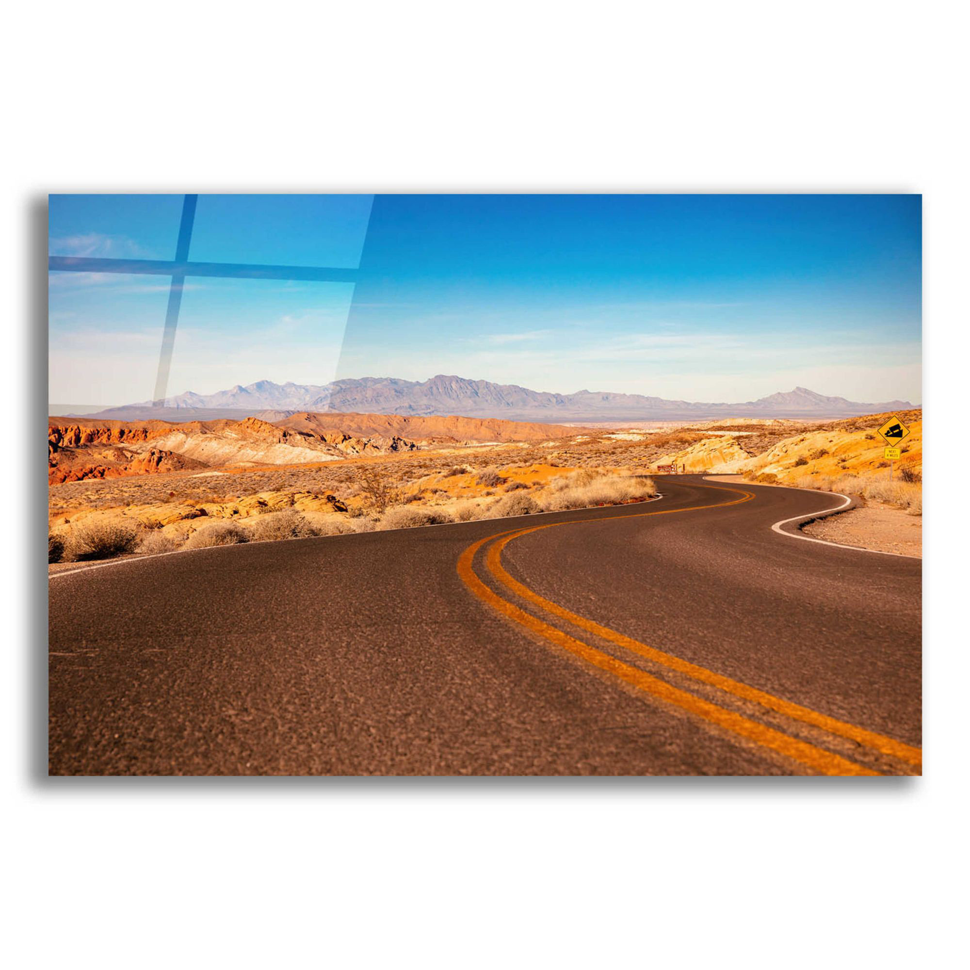 Ebern Designs «Winding Desert Road» sur imprimé plastique / acrylique ...