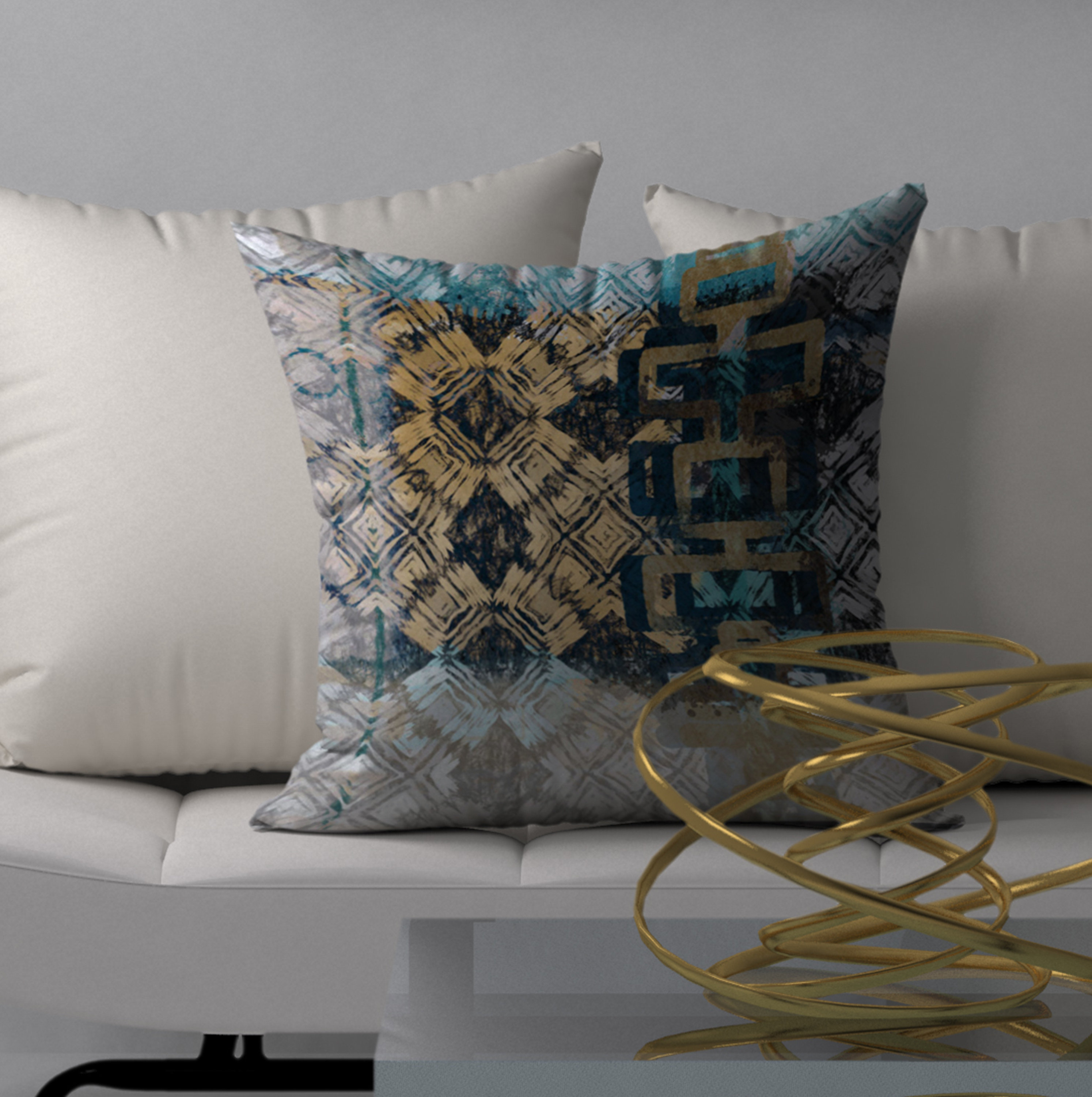 LeRoi Products Magnificent Singular Square Pillow Cover & Insert | Wayfair
