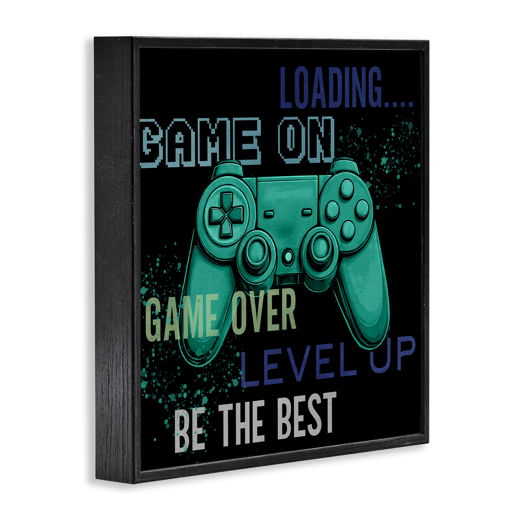 Wrought Studio Game On Level Up Controller Framed Giclee, design by Kim ...