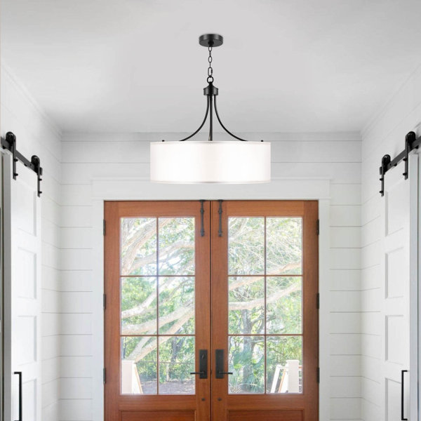 Ebern Designs Maldon 5 - Light Drum Chandelier Dining Room Light ...