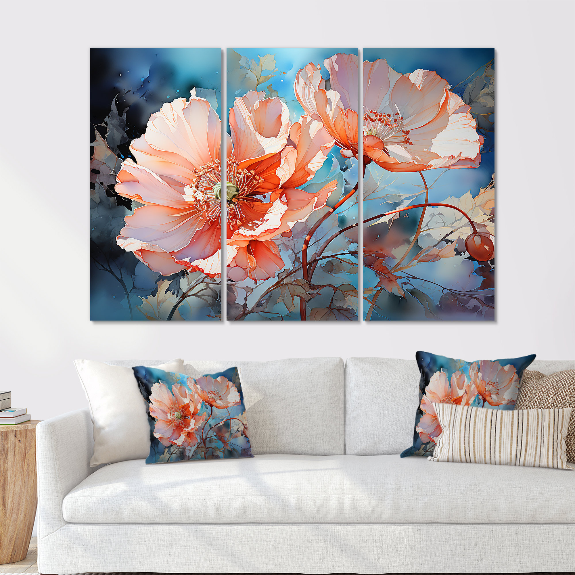 Dakota Fields Vivid Poppy Moments - Poppies Wall Art Print Set | Wayfair