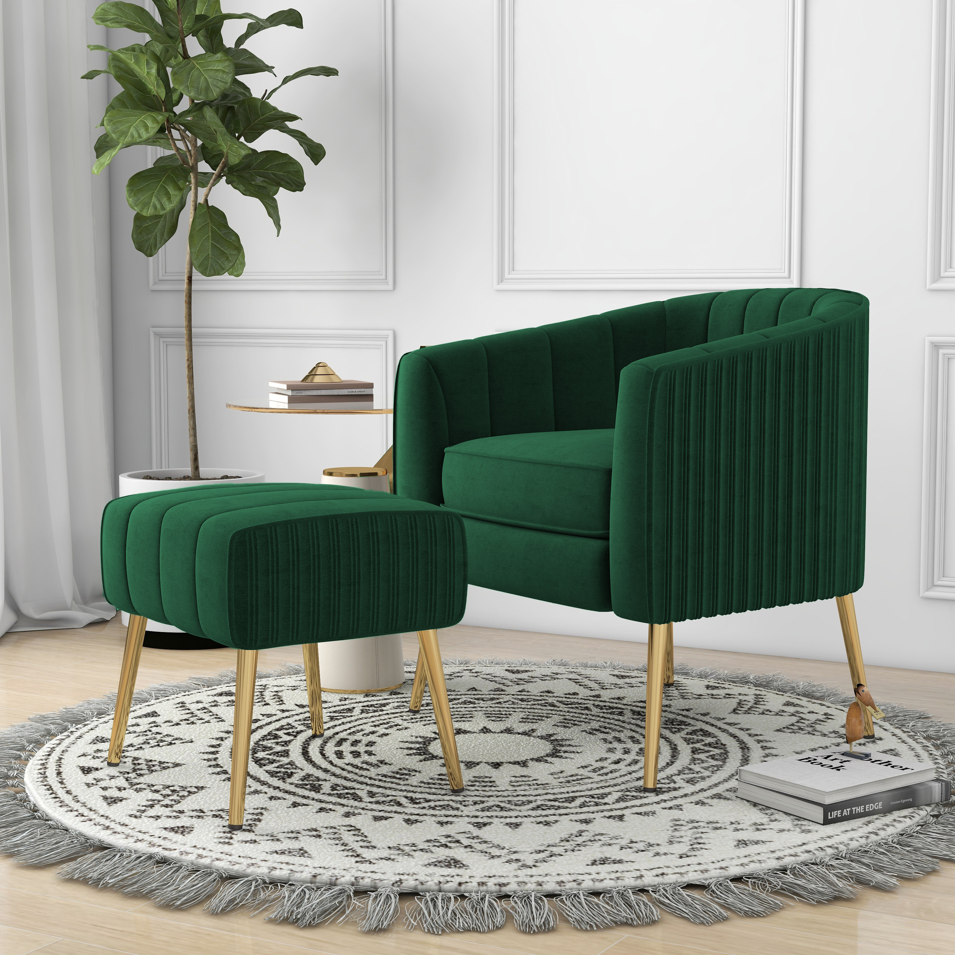 Mercer41 Geniva 29.57'' Wide Tufted & Reviews | Wayfair