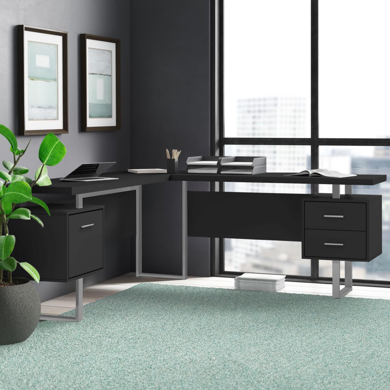 Upper Square™ Computer Desk, Home Office, Corner, Storage Drawers, 70"L ...