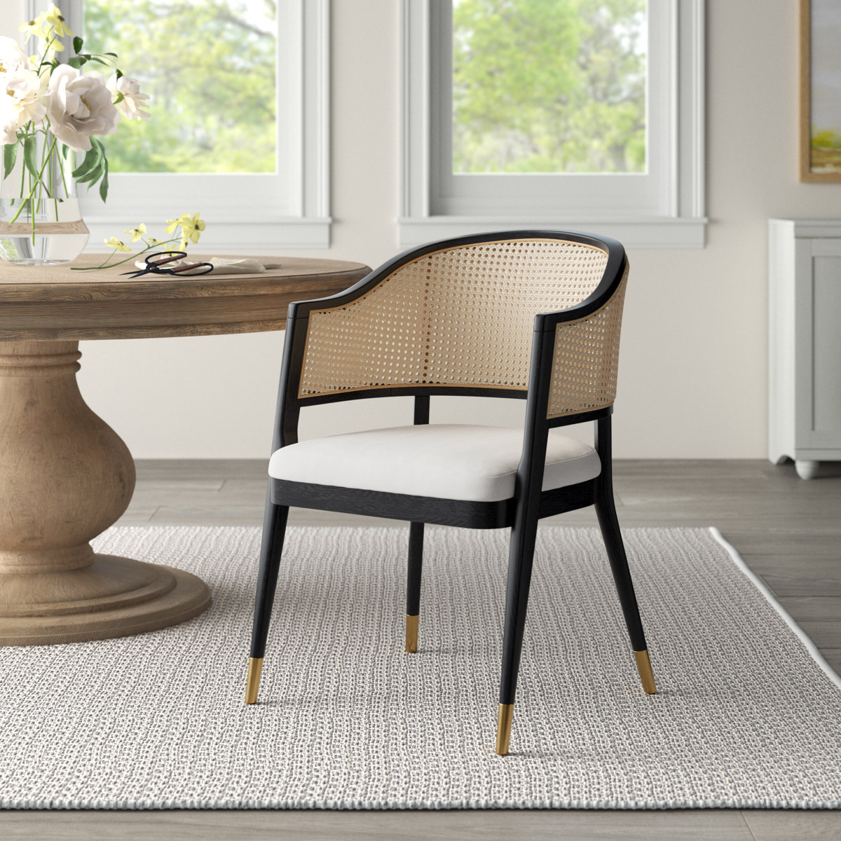 Birch Lane™ Godfrey Cane Back Arm Chair & Reviews | Wayfair
