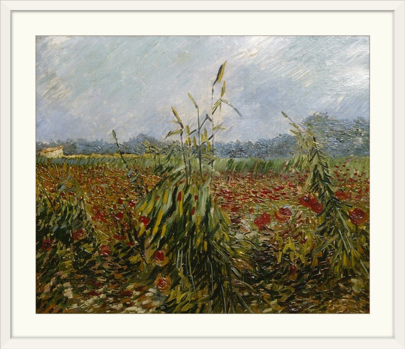 Vault W Artwork 'Corn Fields and Poppies, 1888' by Vincent Van Gogh ...