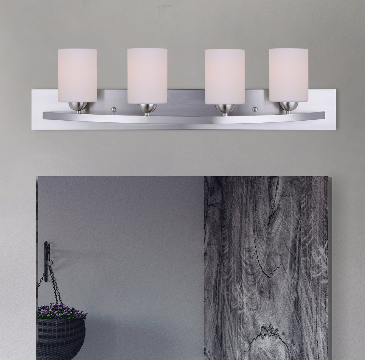 Ebern Designs Custer 4 - Light Vanity Light & Reviews | Wayfair