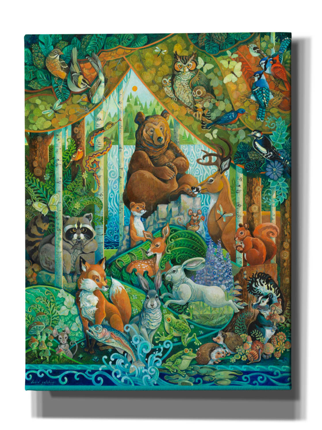 Millwood Pines 'Woodland Scene' by David Galchutt Canvas Wall Art ...