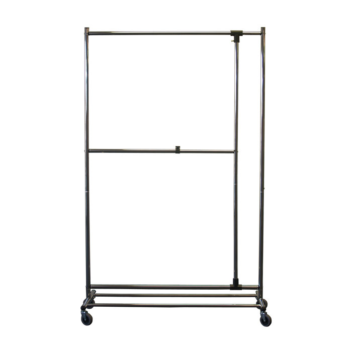 Rebrilliant 46'' Metal Rolling Clothes Rack & Reviews | Wayfair
