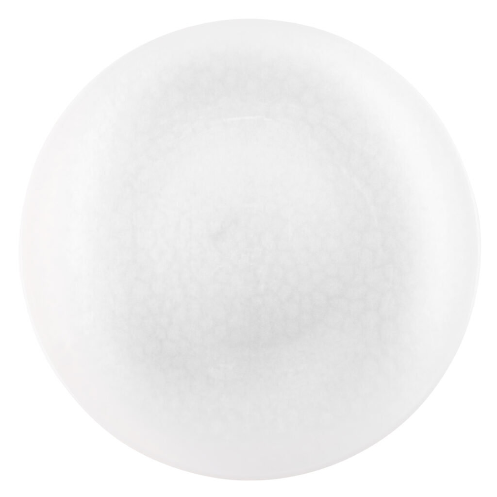 Ecoquality 13 Inch Round Hammered Translucent White Plates 12 Guests ...