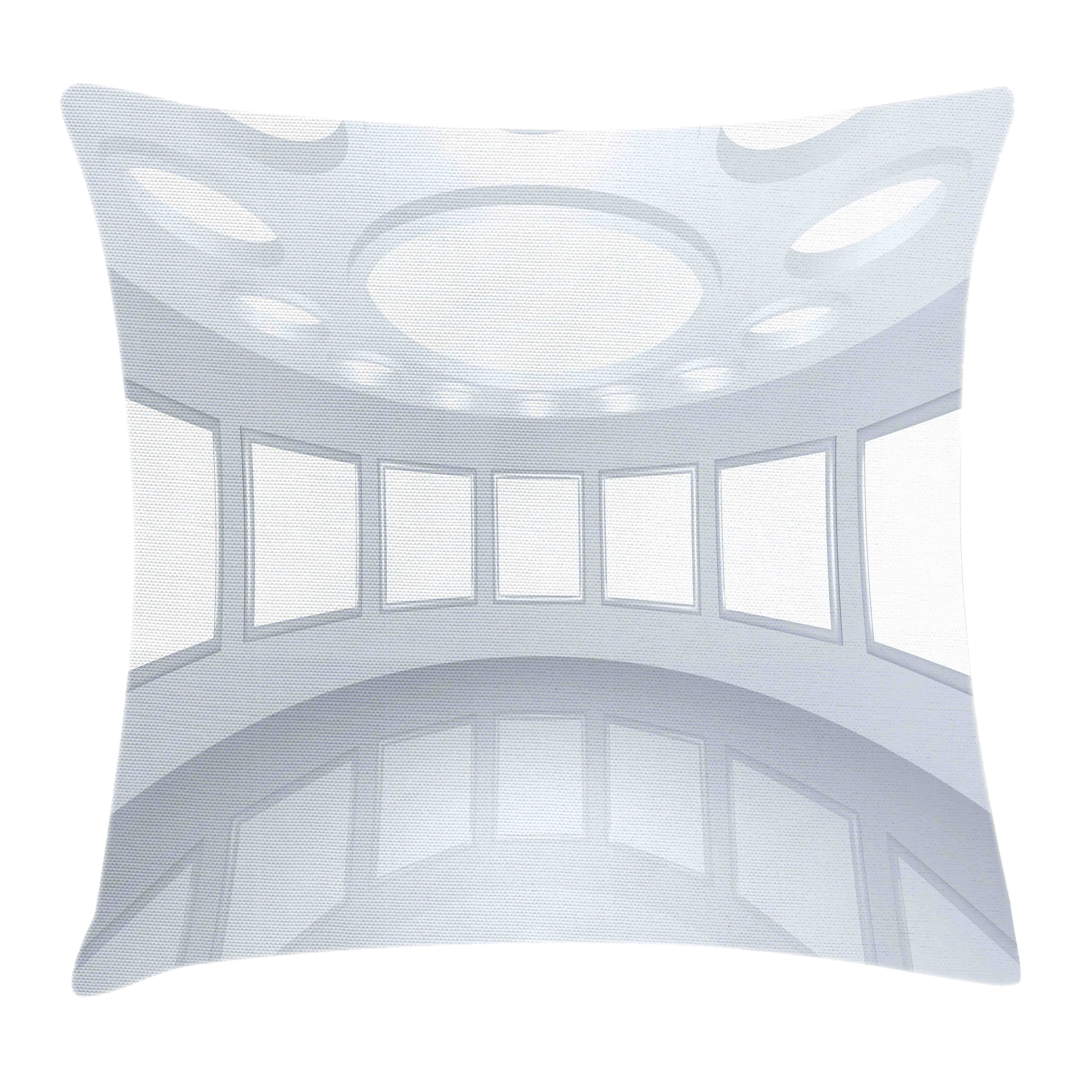 Ambesonne Futuristic Picture Gallery 3D Square Pillow Cover | Wayfair